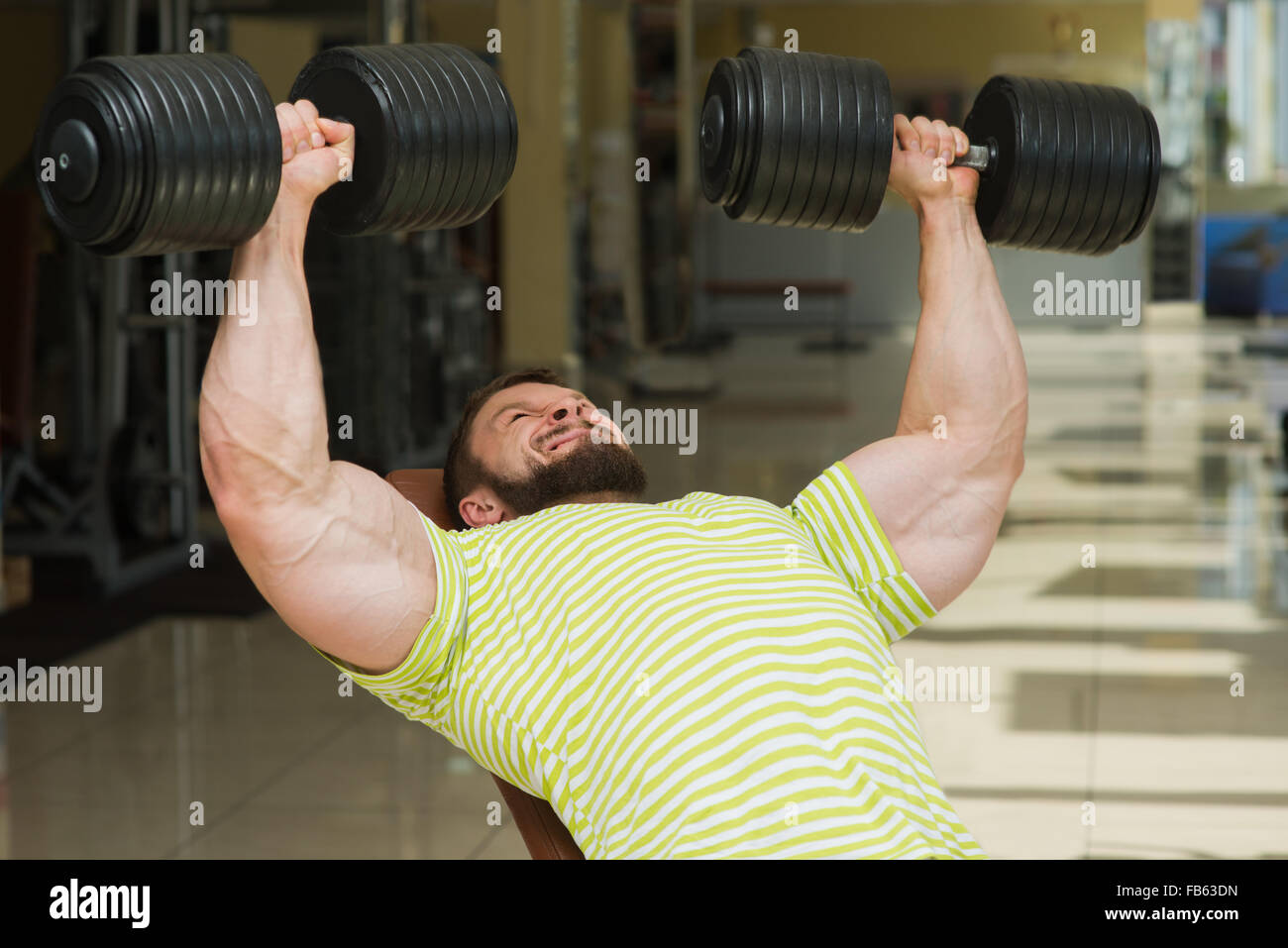 Bodybuilder in hands hi-res stock photography and images - Alamy