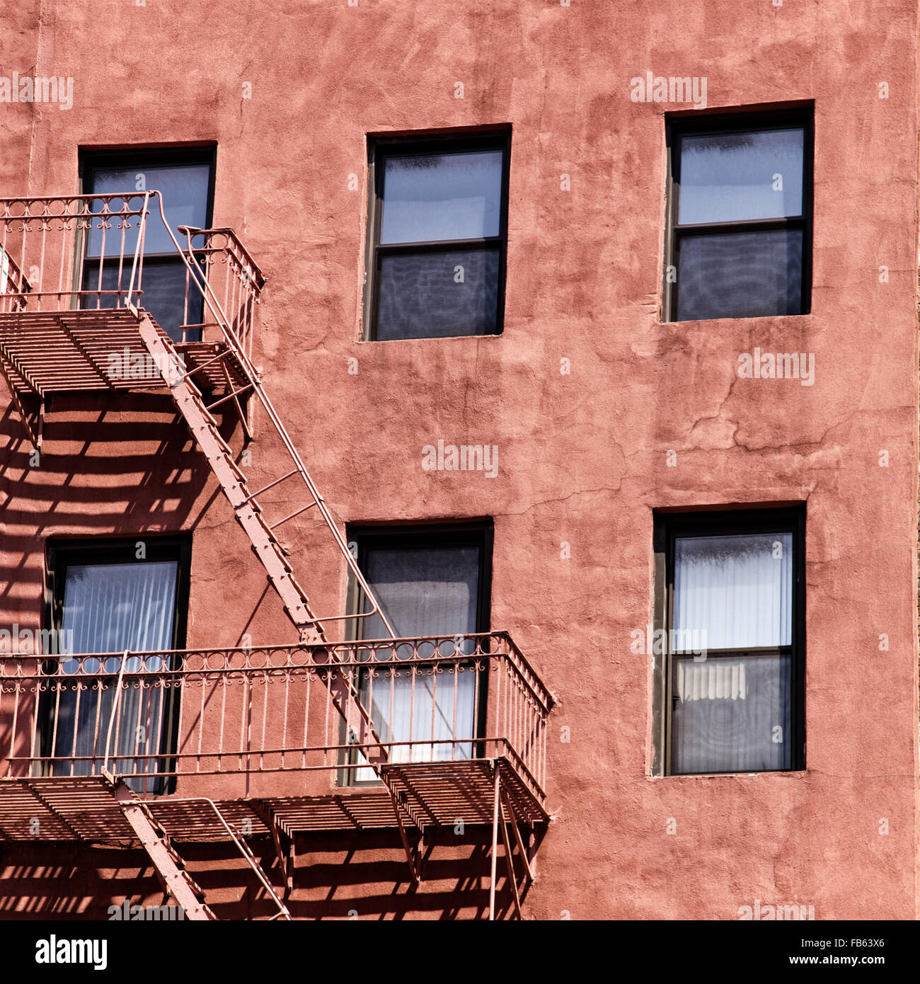 Side Fire Escape in New York City, USA Stock Photo - Alamy