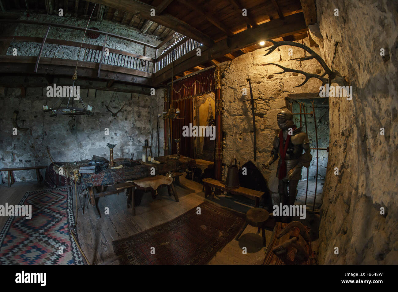 Spooky castle interior hi-res stock photography and images - Alamy