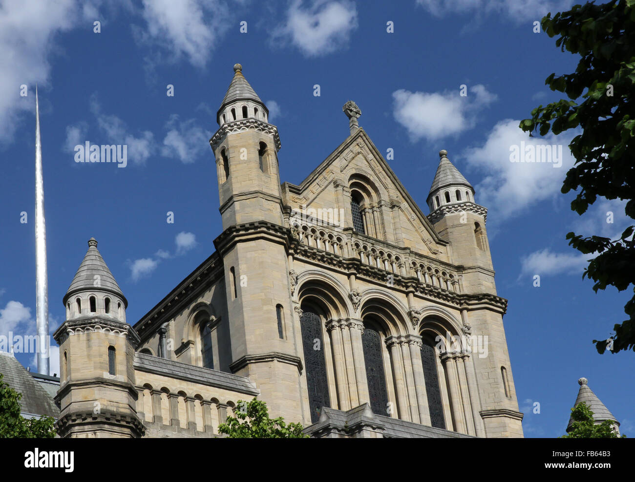 St Anne's Cathedral Donegall Street Belfast with the "Spire of Hope" on ...