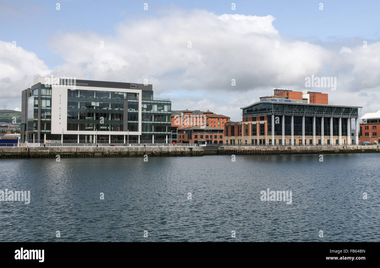 Commercial offices at City Quays Belfast Stock Photo - Alamy