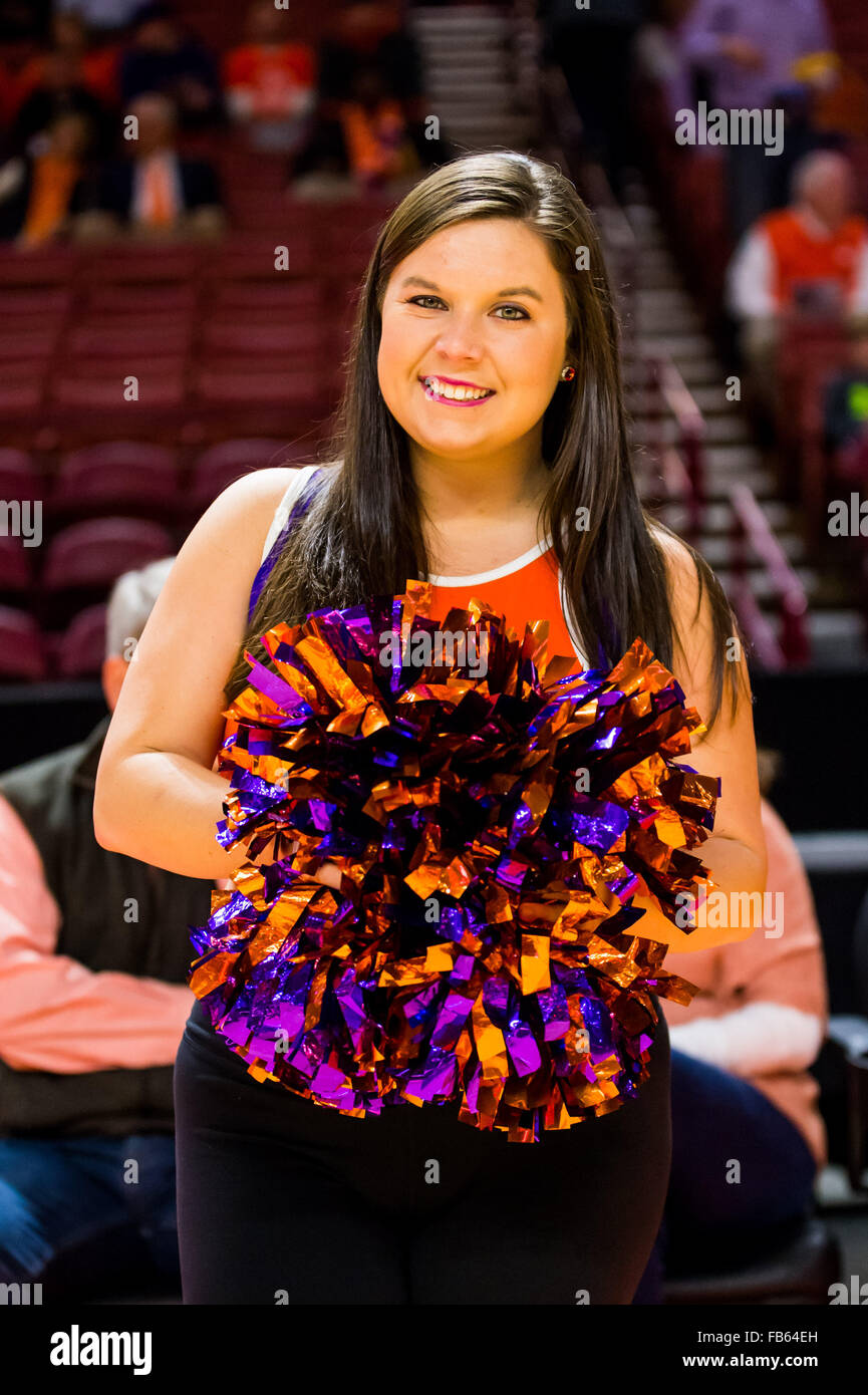 Clemson Rally Cat during the NCAA basketball game between Louisville ...