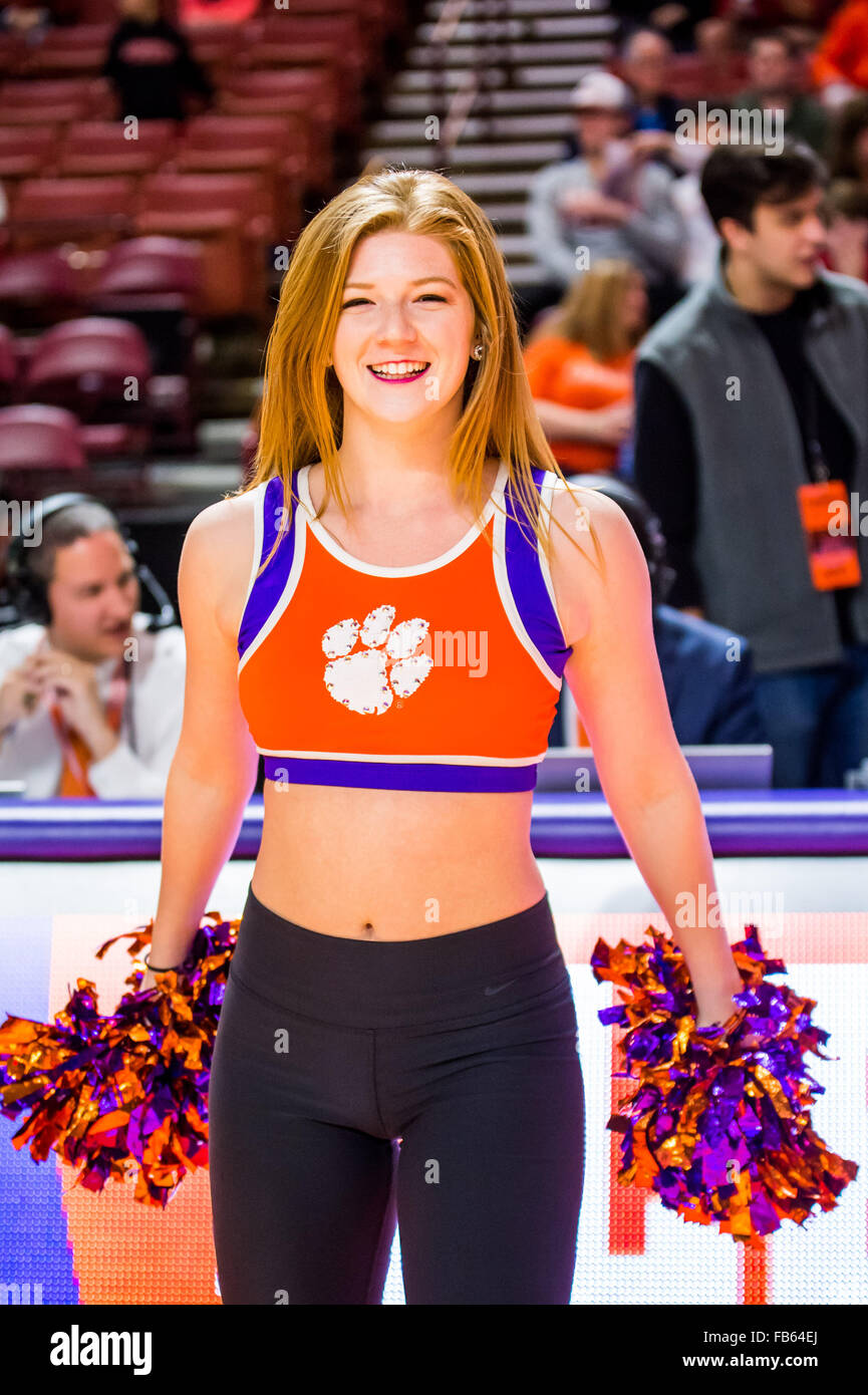 Clemson Rally Cat during the NCAA basketball game between Louisville ...