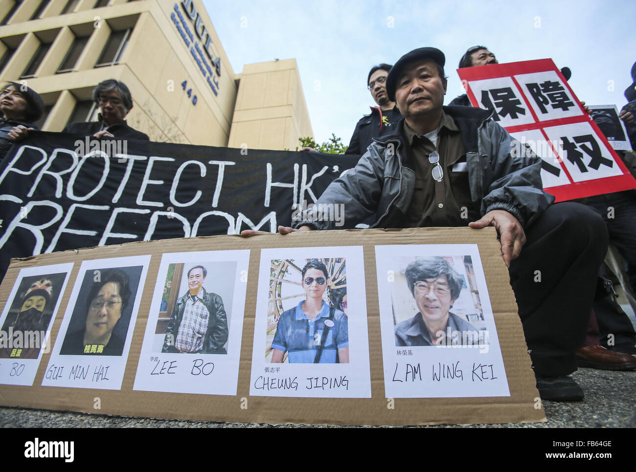 Los Angeles, California, USA. 10th Jan, 2016. A group of Chinese ...