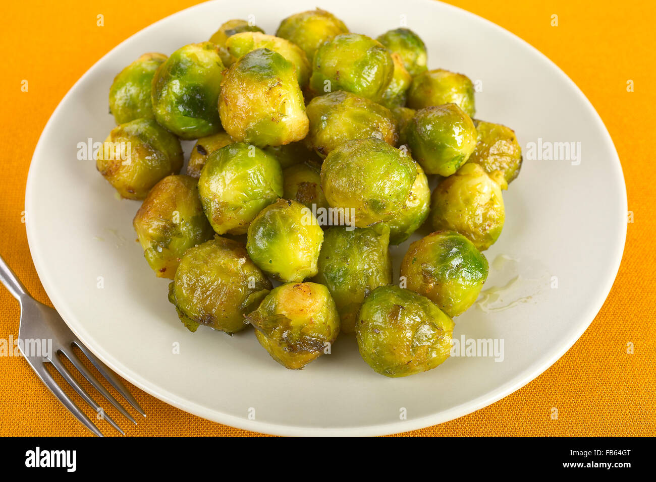 Roasted brussels sprouts cabbage Stock Photo - Alamy