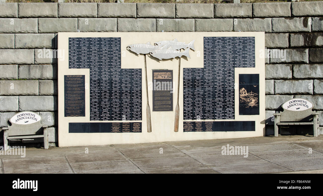 Dorymen's Association memorial on the beach near Pacific City, Oregon ...