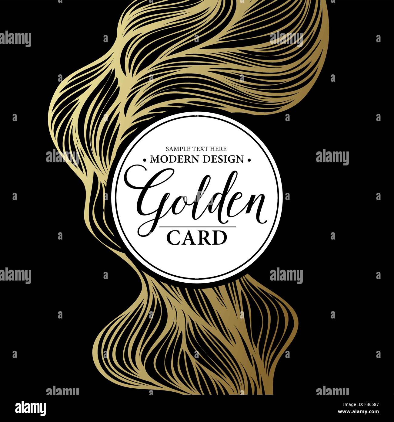 Luxury golden modern card. Vector illustration Stock Vector Image & Art ...