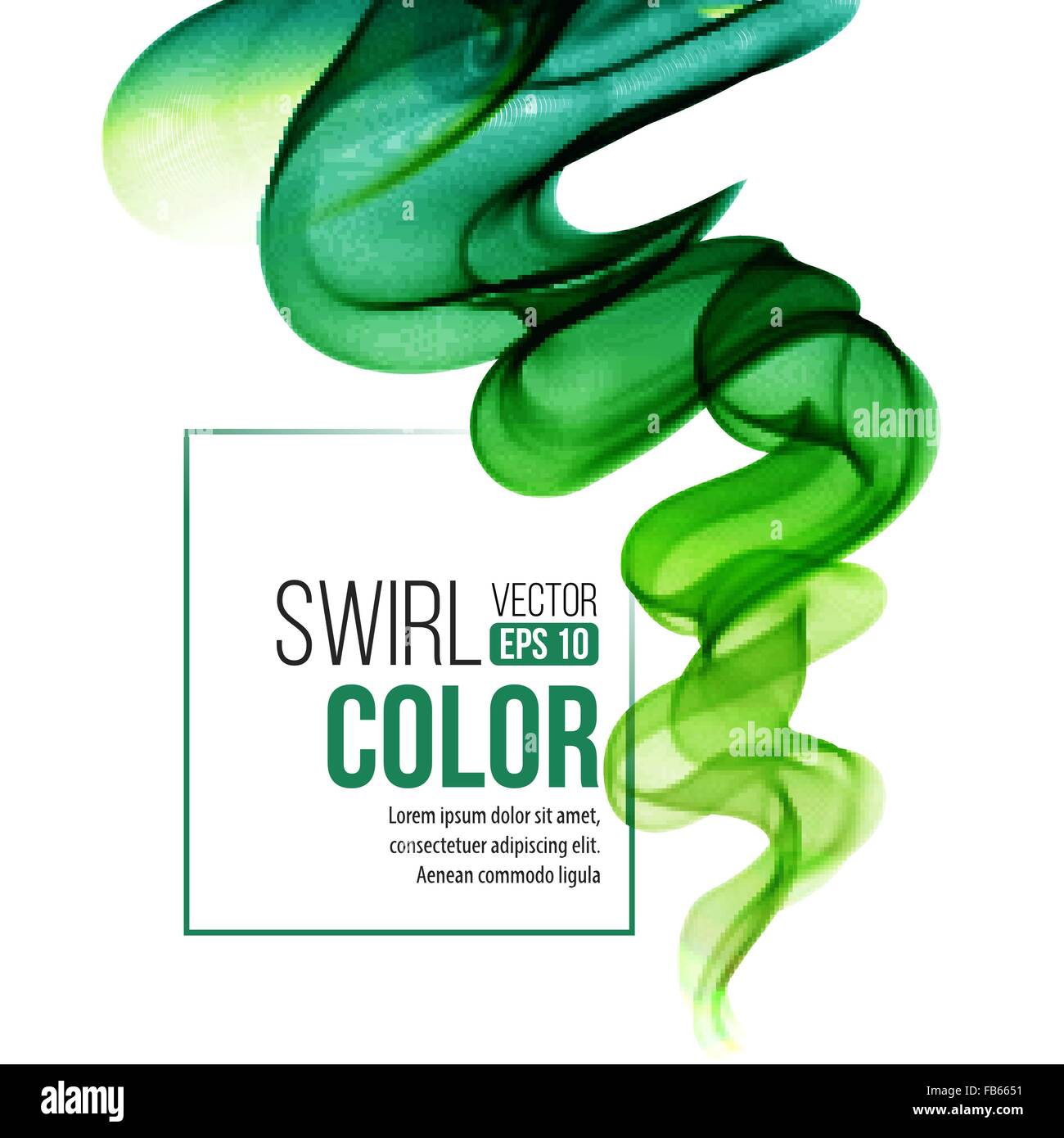 Abstract green swirl background. Vector illustration Stock Vector Image ...