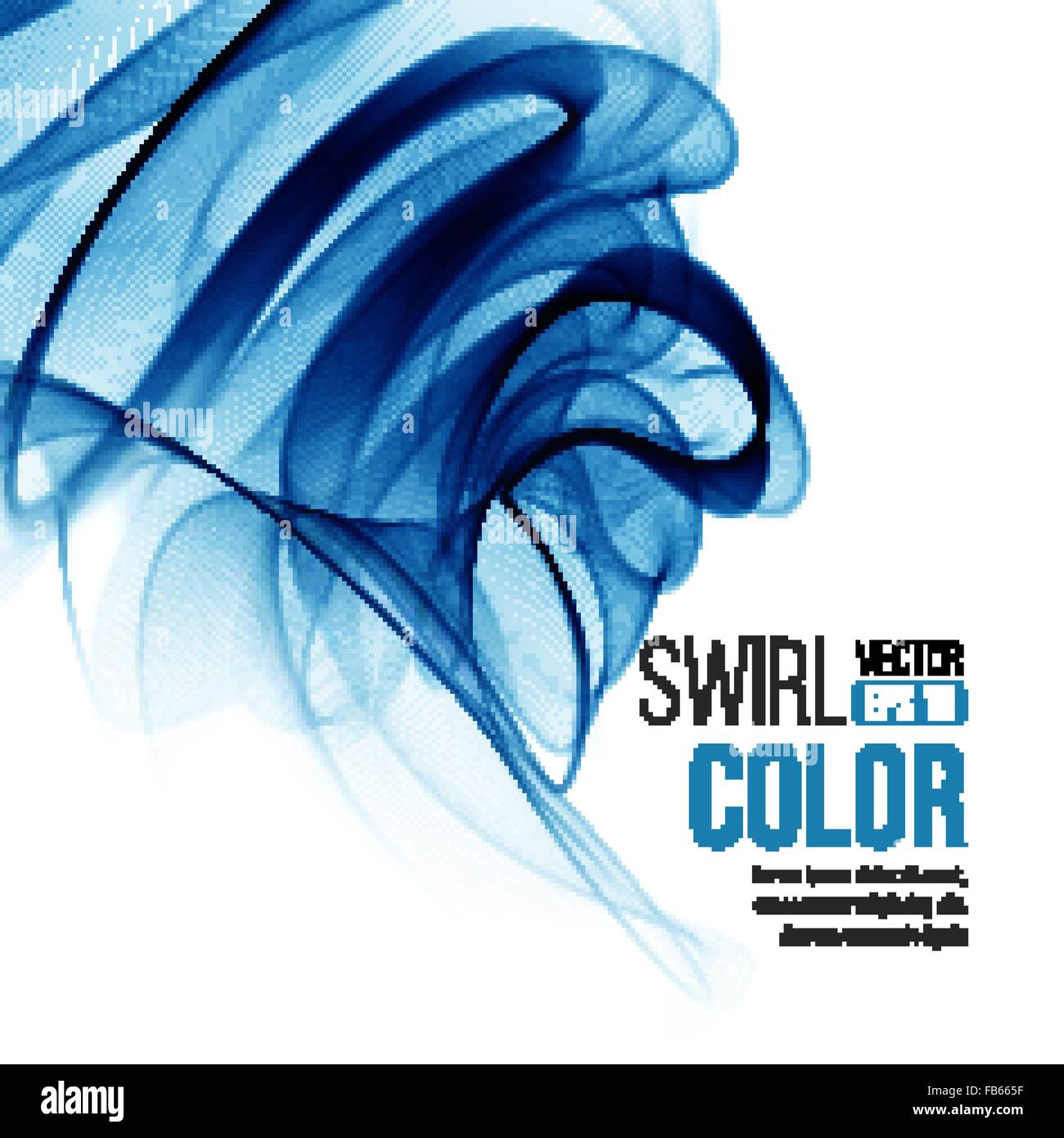 Vector blue swirl line abstract background. Vector illustration Stock ...