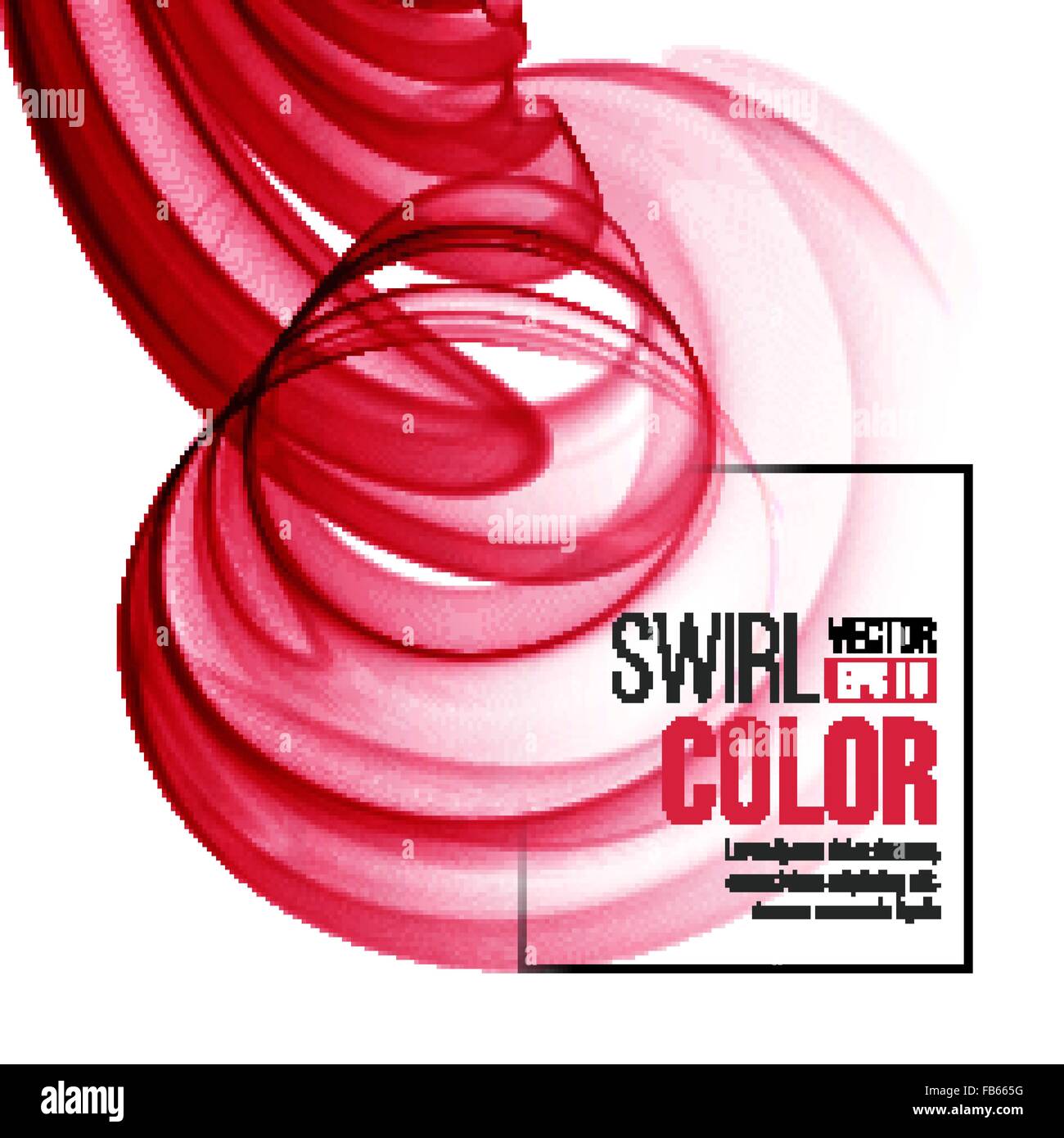 Vector red swirl line abstract background. Vector illustration Stock ...