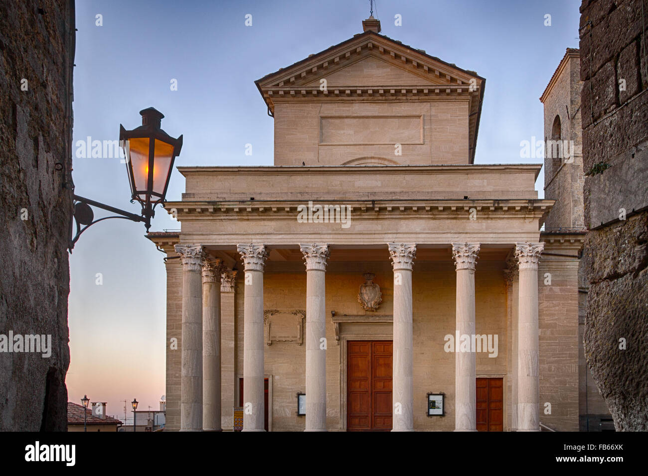 Catholic church in neoclassical style with Corinthian capitals Stock ...