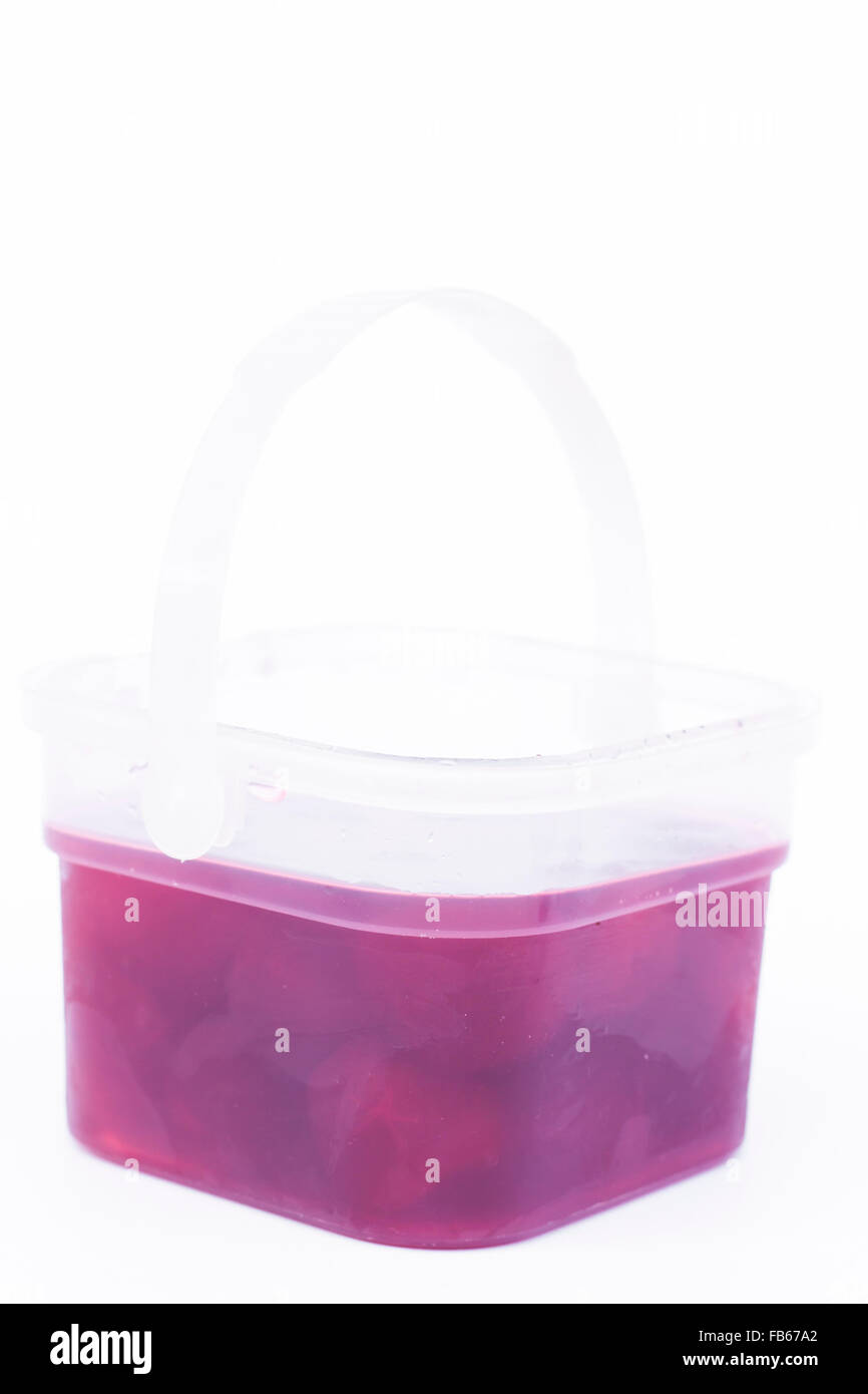 Homemade cherry syrup isolated on white background, stock photo Stock ...