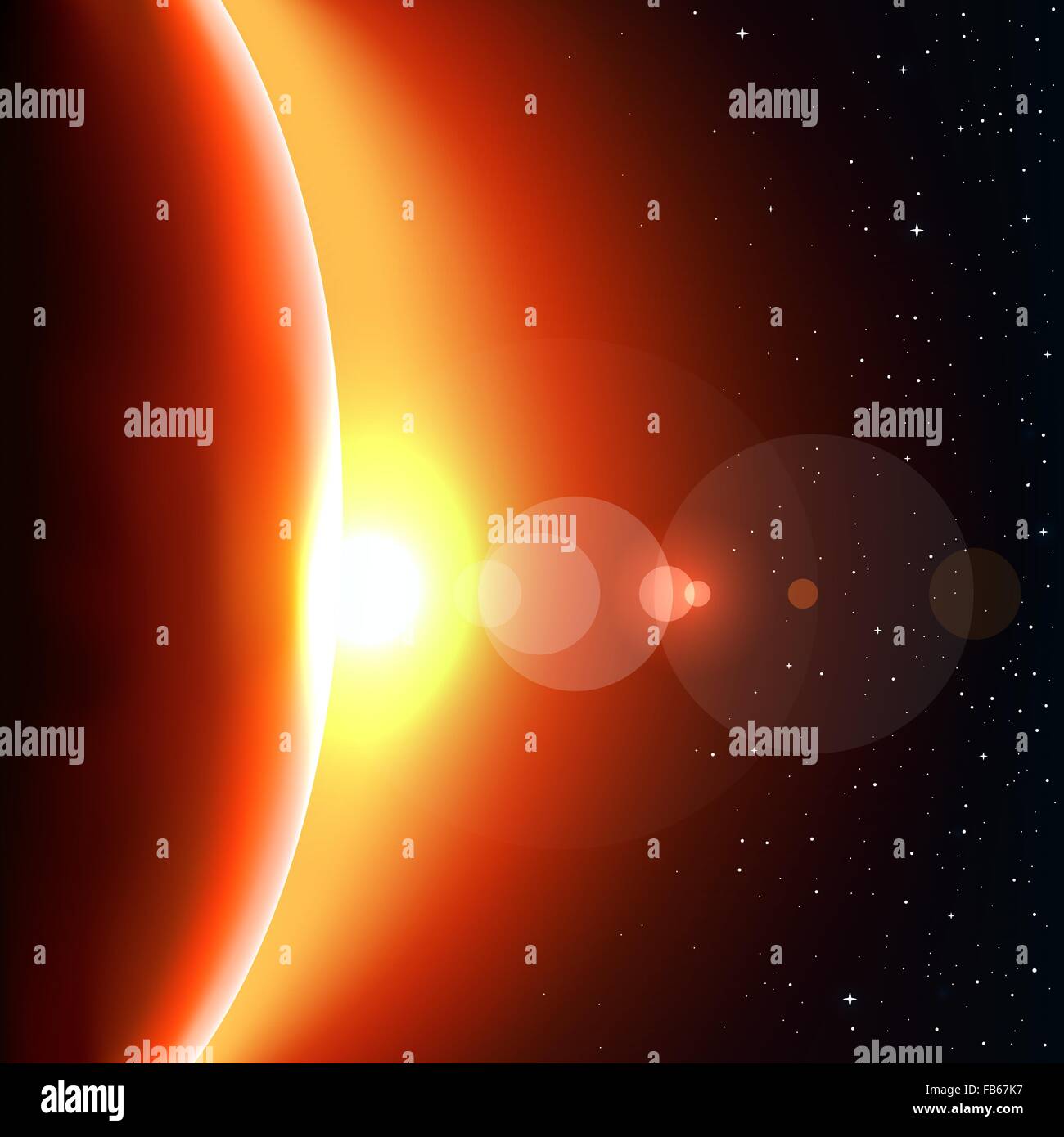 Ball of flame sunrise Stock Vector Images - Alamy