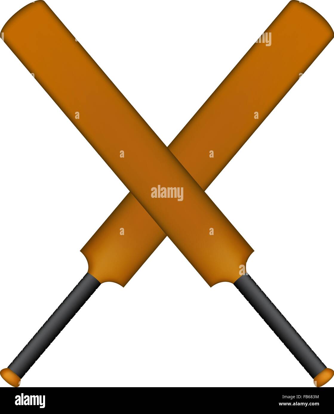 Crossed cricket bats in vintage design Stock Vector Image & Art - Alamy