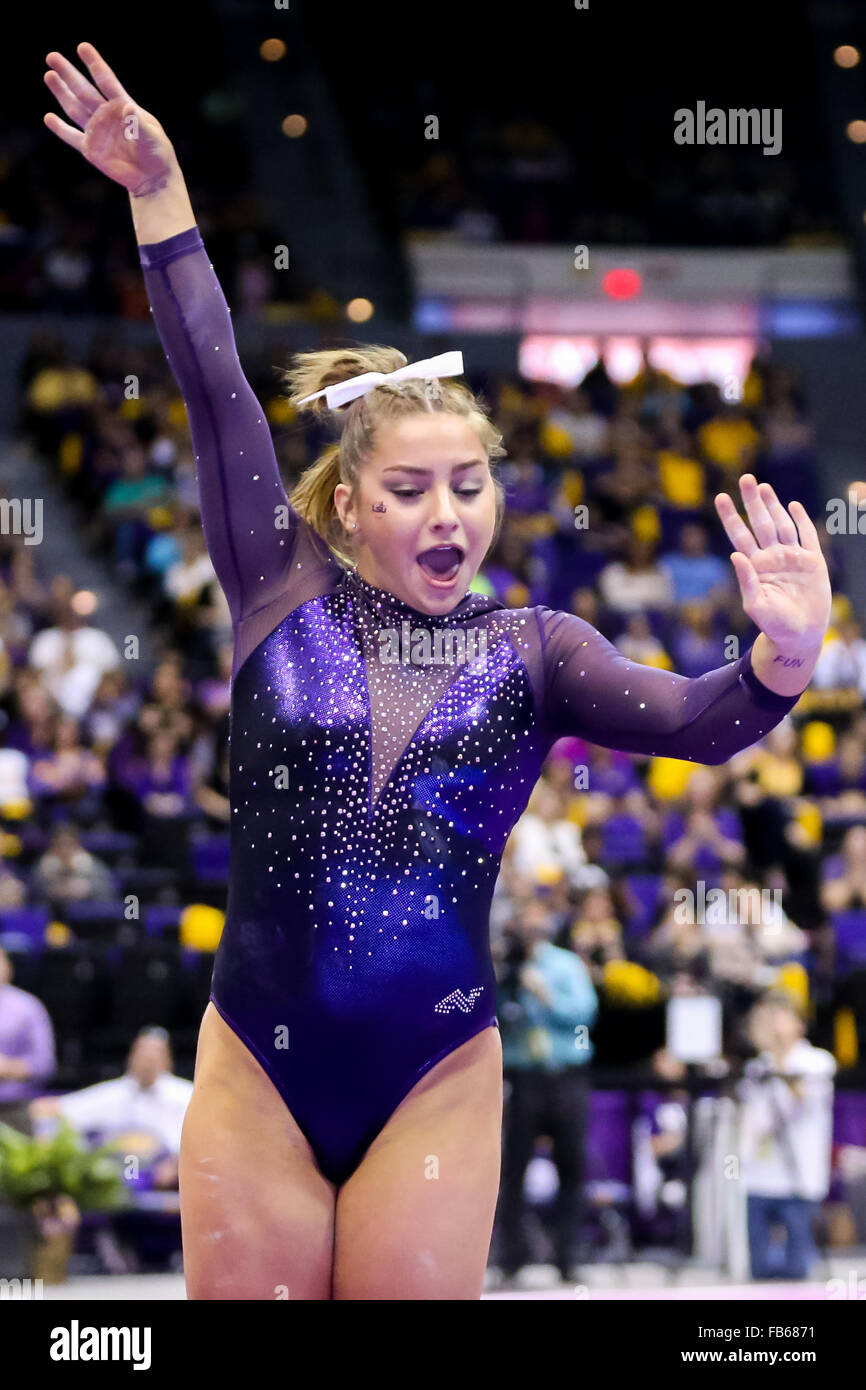 Baton Rouge, LA, USA. 09th Jan, 2016. LSU Tigers McKenna Kelley on the ...