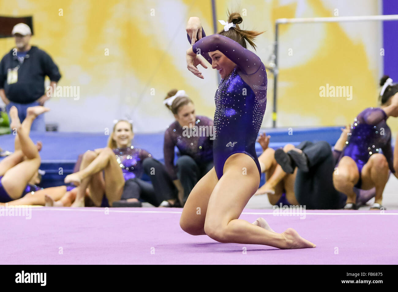 Baton Rouge, LA, USA. 09th Jan, 2016. LSU Tigers McKenna Kelley on the ...