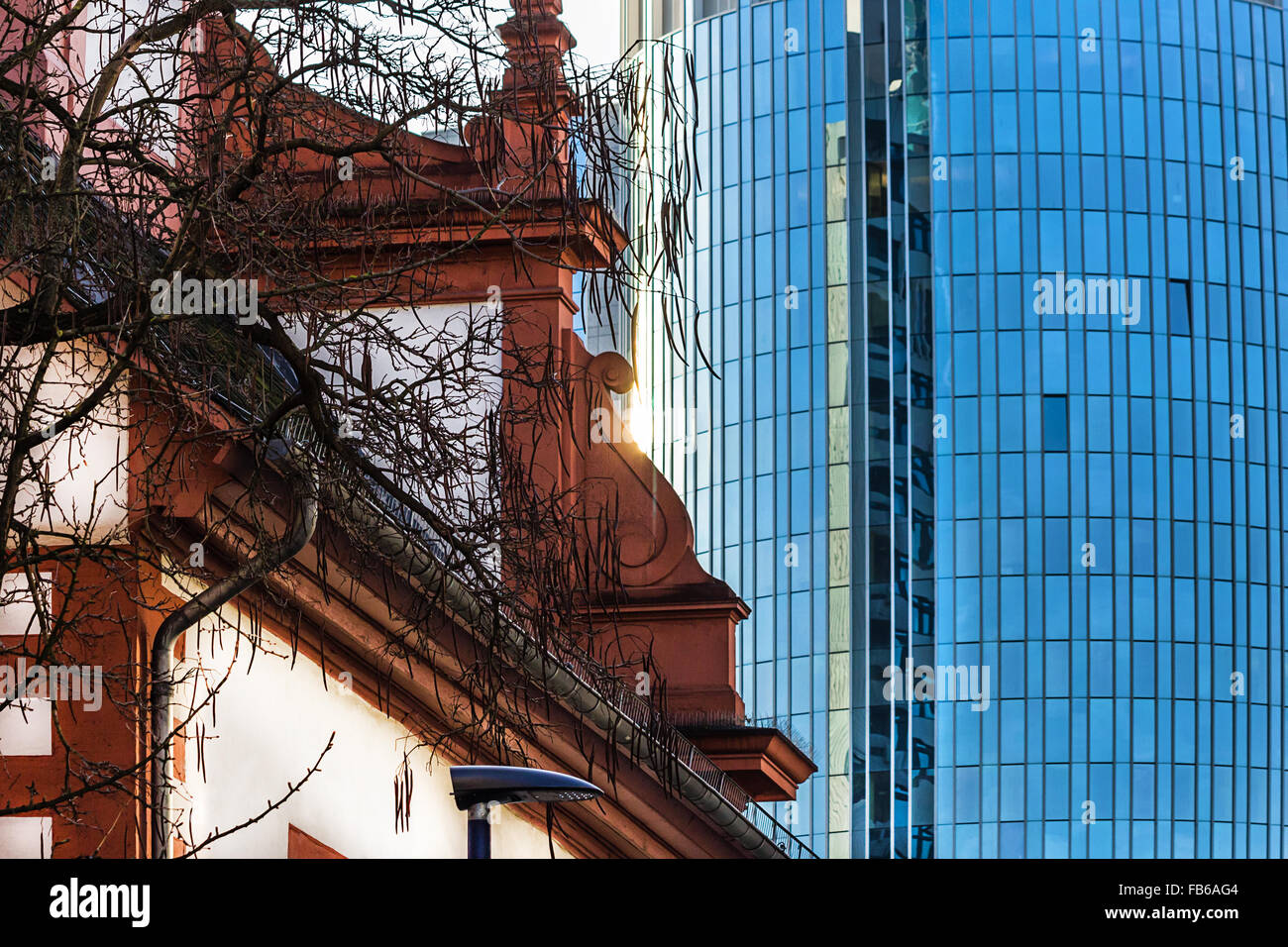 French Reformed Church and City Tower in Offenbach am Main close to ...