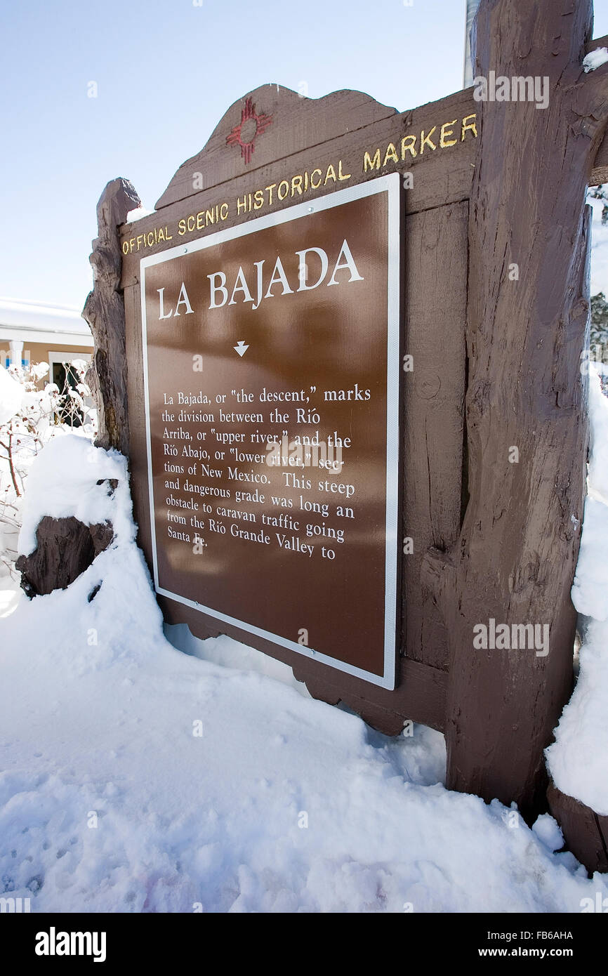 LA BAJADA La Bajada, or “the descent,” marks the division between the ...