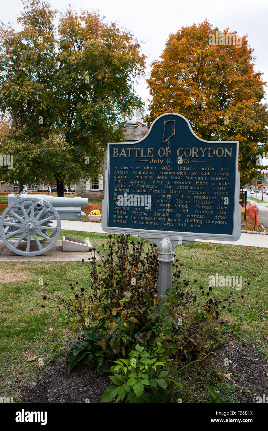 BATTLE OF CORYDON July 9, 1863 A force of about 400 Indiana militia and ...