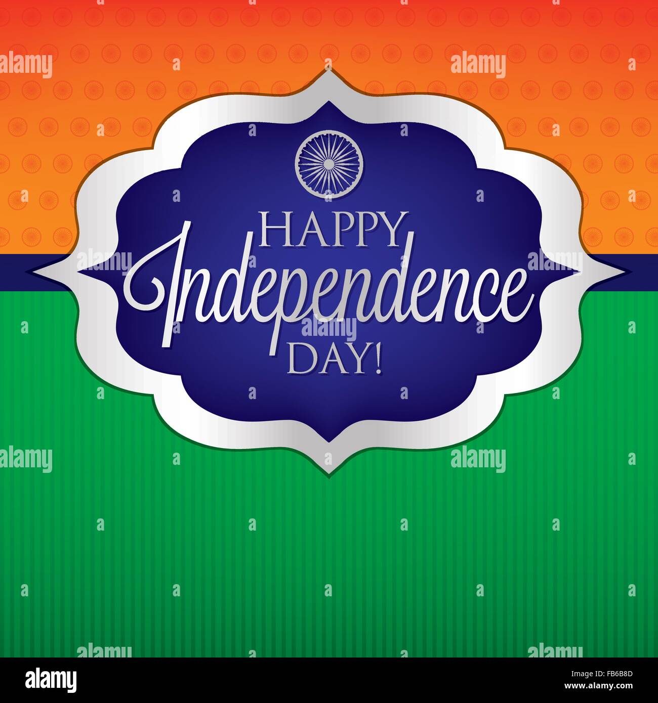 Elegant label Independence Day card in vector format Stock Vector Image ...