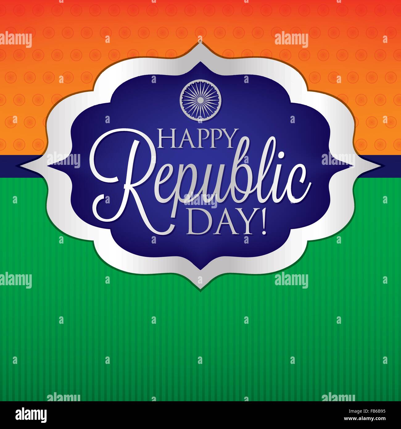 Elegant label Republic Day card in vector format Stock Vector Image ...