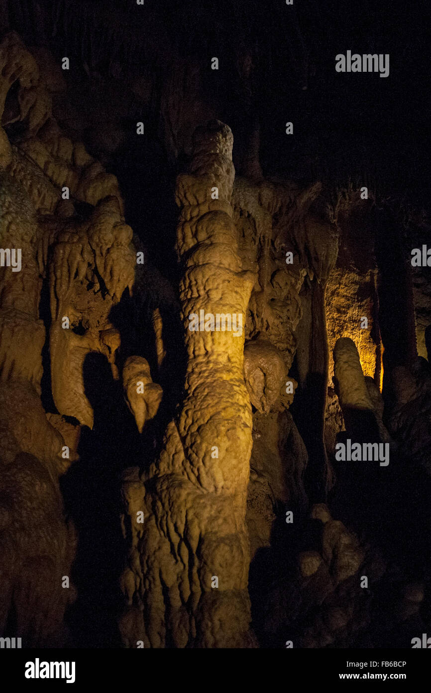 Limestone formations, Mammoth Cave, Mammoth Cave National Park ...