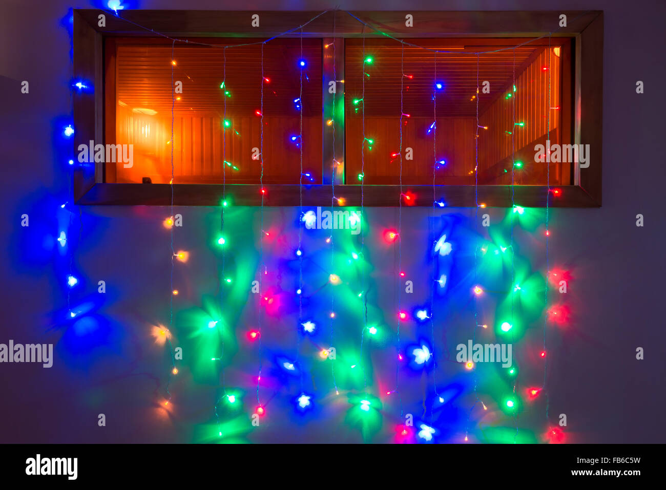 Garland multi colored light hi-res stock photography and images - Alamy