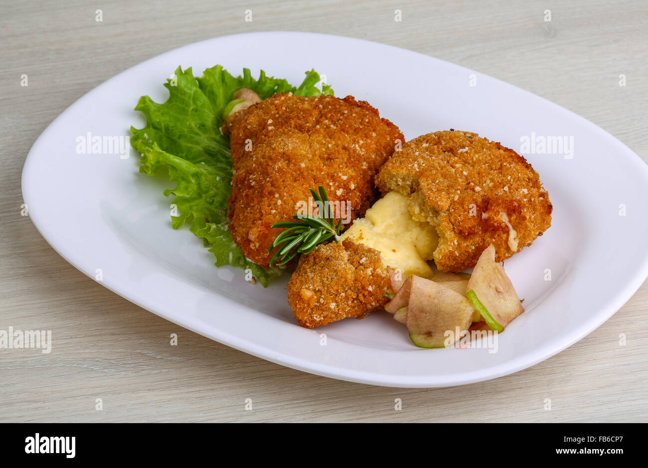 Deep fried camembert cheese in hi-res stock photography and images - Alamy