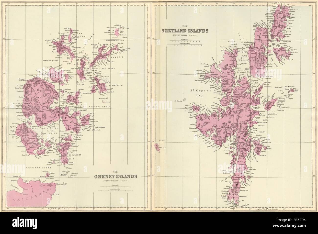 Orkney islands scotland map hi-res stock photography and images - Alamy
