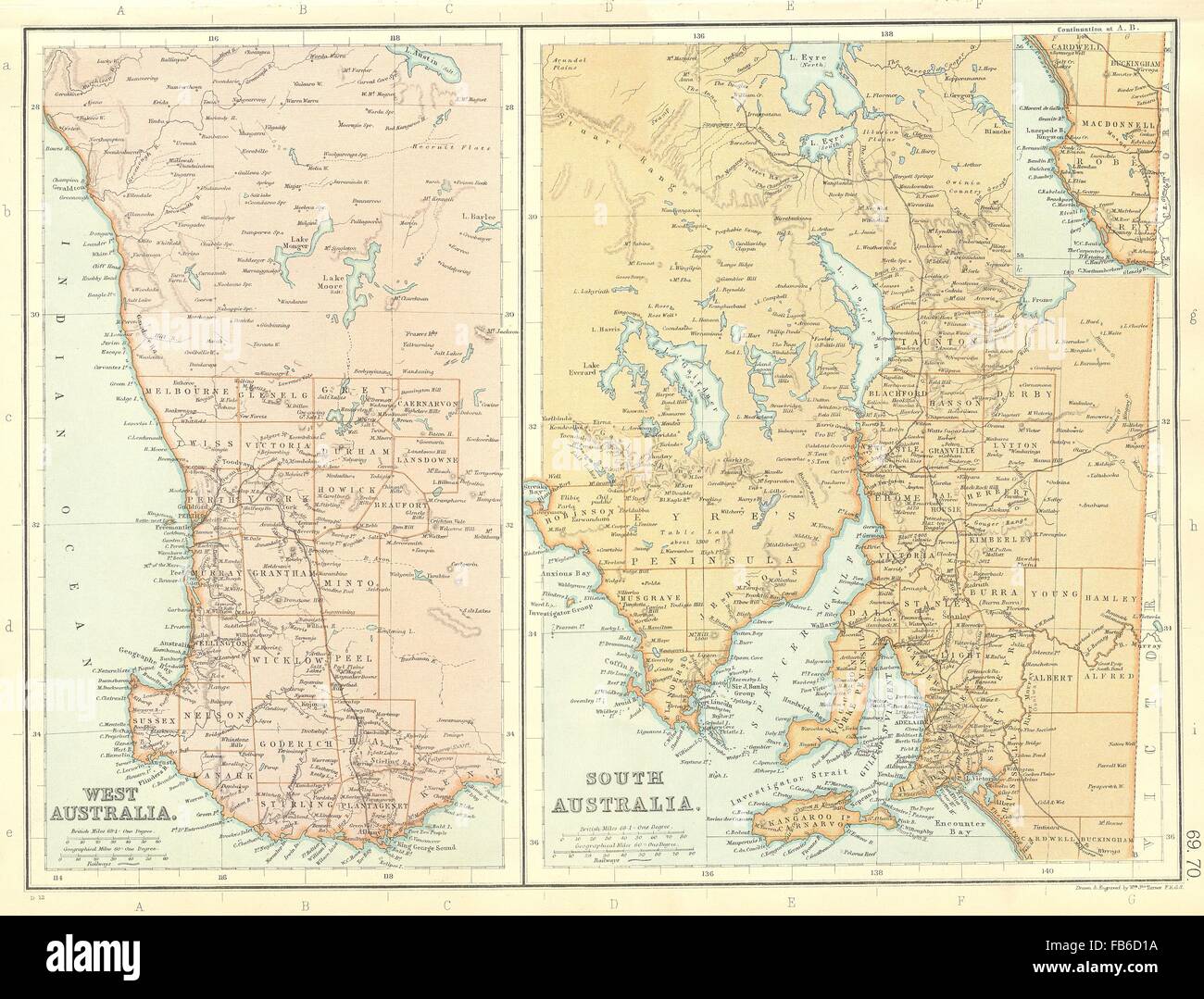 Map of south australia hi-res stock photography and images - Alamy