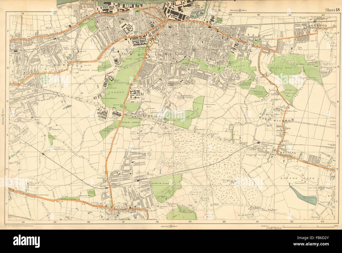 Woolwich Map High Resolution Stock Photography and Images - Alamy