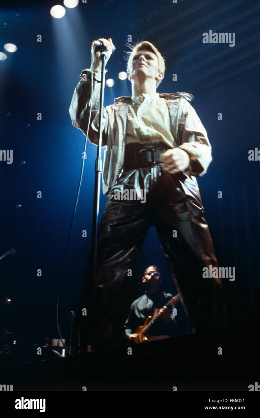 David Bowie in concert on 14 May 1978 in the Festhalle in Frankfurt ...