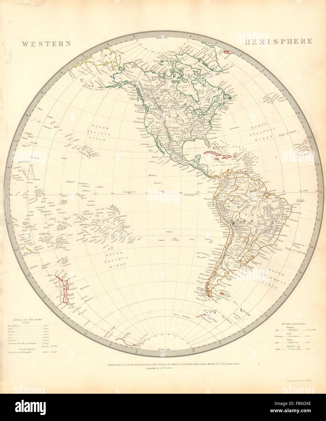 Map of the americas hi-res stock photography and images - Alamy