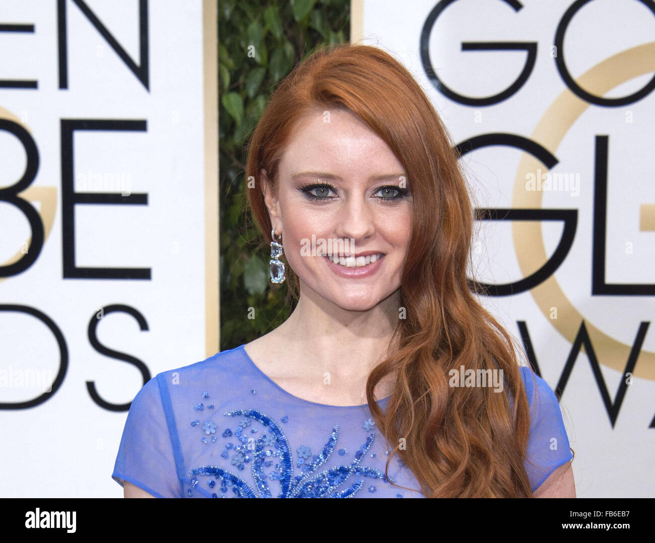 Beverly Hills, California, USA. 10th Jan, 2016. Sarah Hay on the red ...