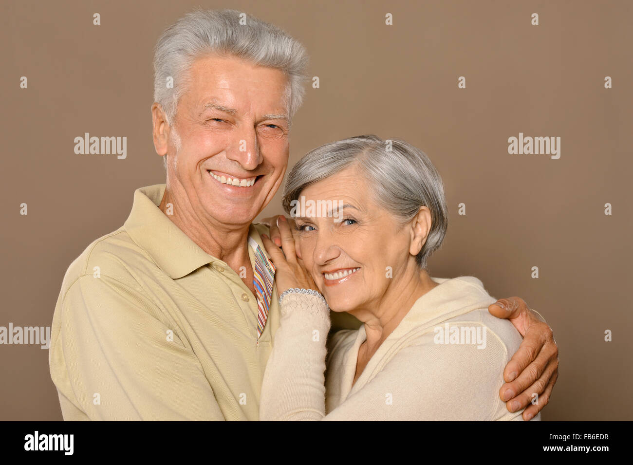 Amusing old couple Stock Photo - Alamy