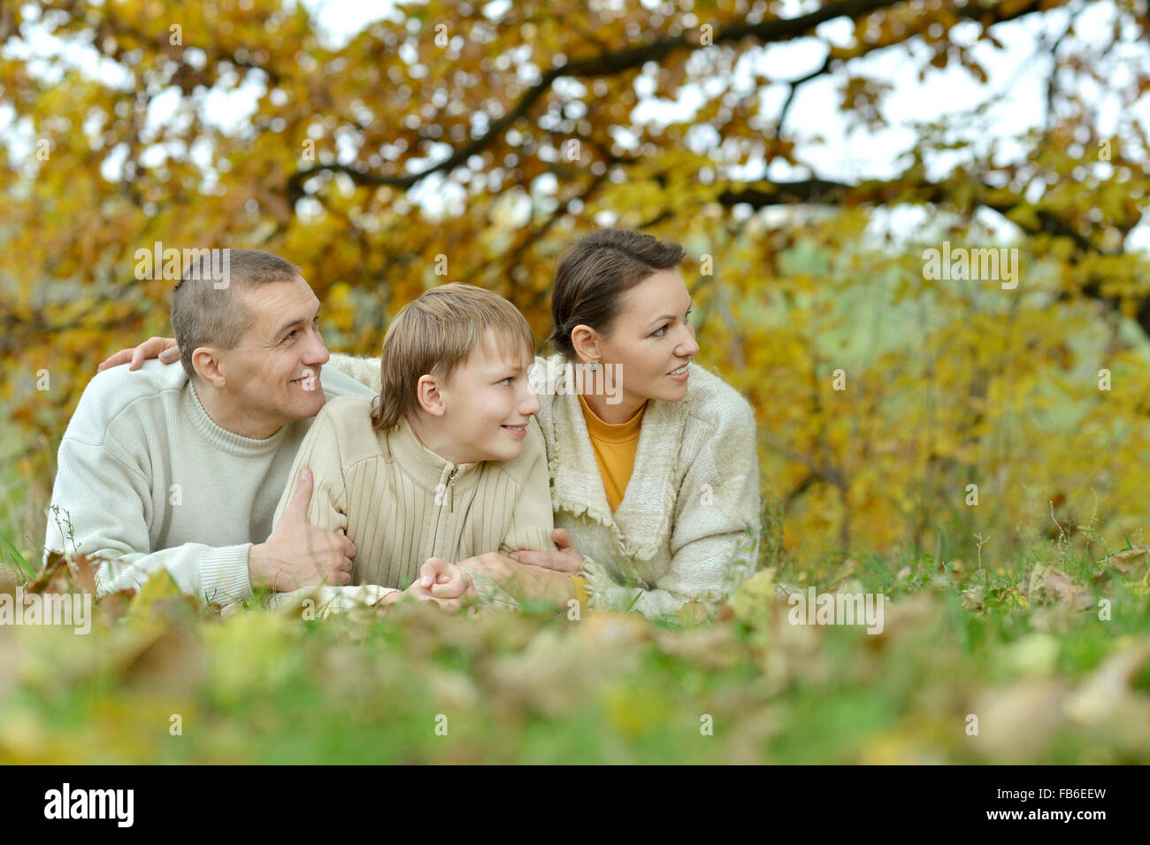 Nice happy family Stock Photo - Alamy