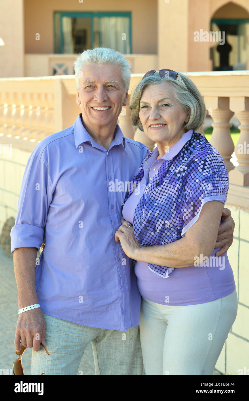 smiling old couple Stock Photo - Alamy