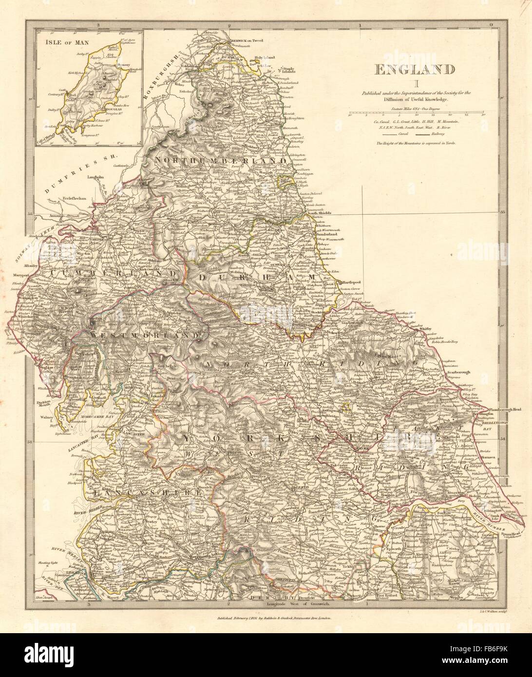 Map of north yorkshire hi-res stock photography and images - Alamy
