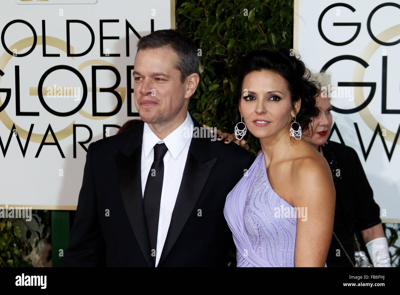 Beverly Hills, California, USA. 10th Jan, 2016. Actor Matt Damon and ...