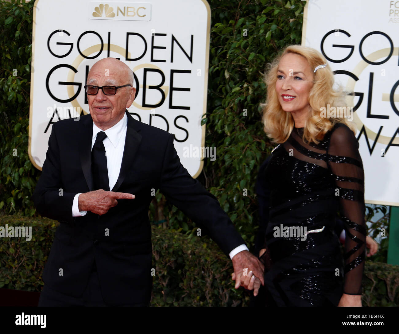 Beverly Hills, California, USA. 10th Jan, 2016. Rupert Murdoch and ...