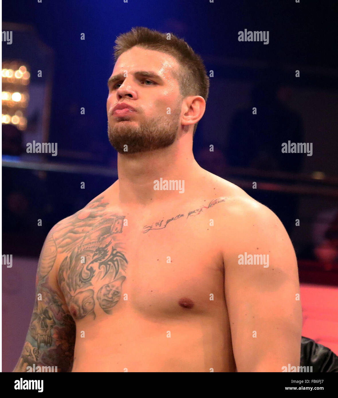 Berlin, Germany. 11th Jan, 2016. Michael WALLISCH (Germany), before the ...