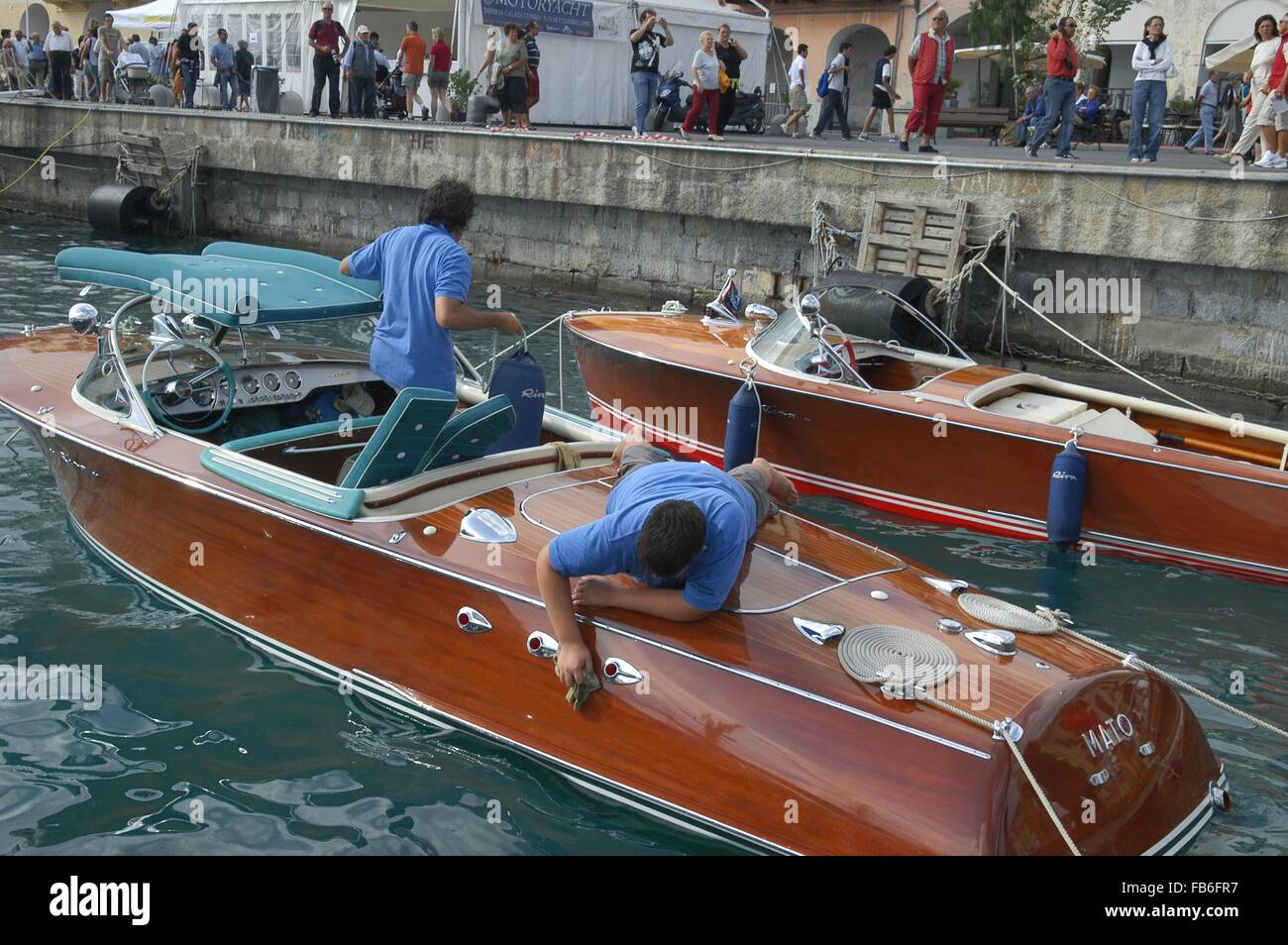 Imperia (Italy), gathering of leisure boats and vintage yachts, Riva ...
