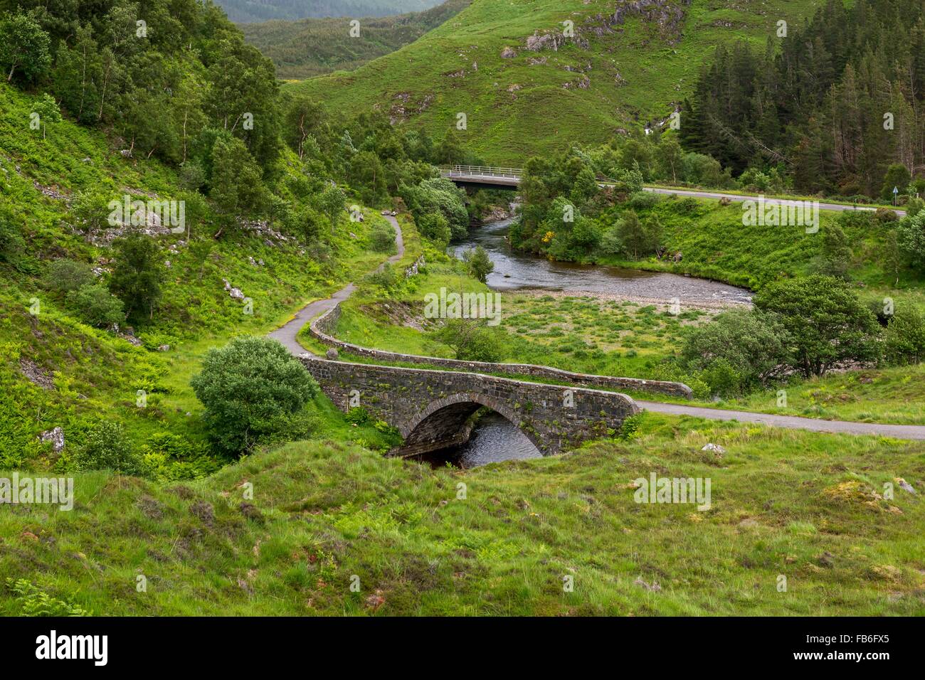 Old Stone Bridge, River Shiel Stock Photo - Alamy