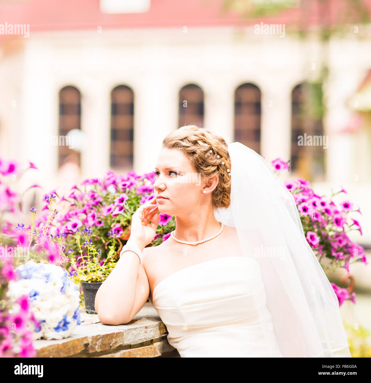 portrait of beautiful bride Stock Photo - Alamy