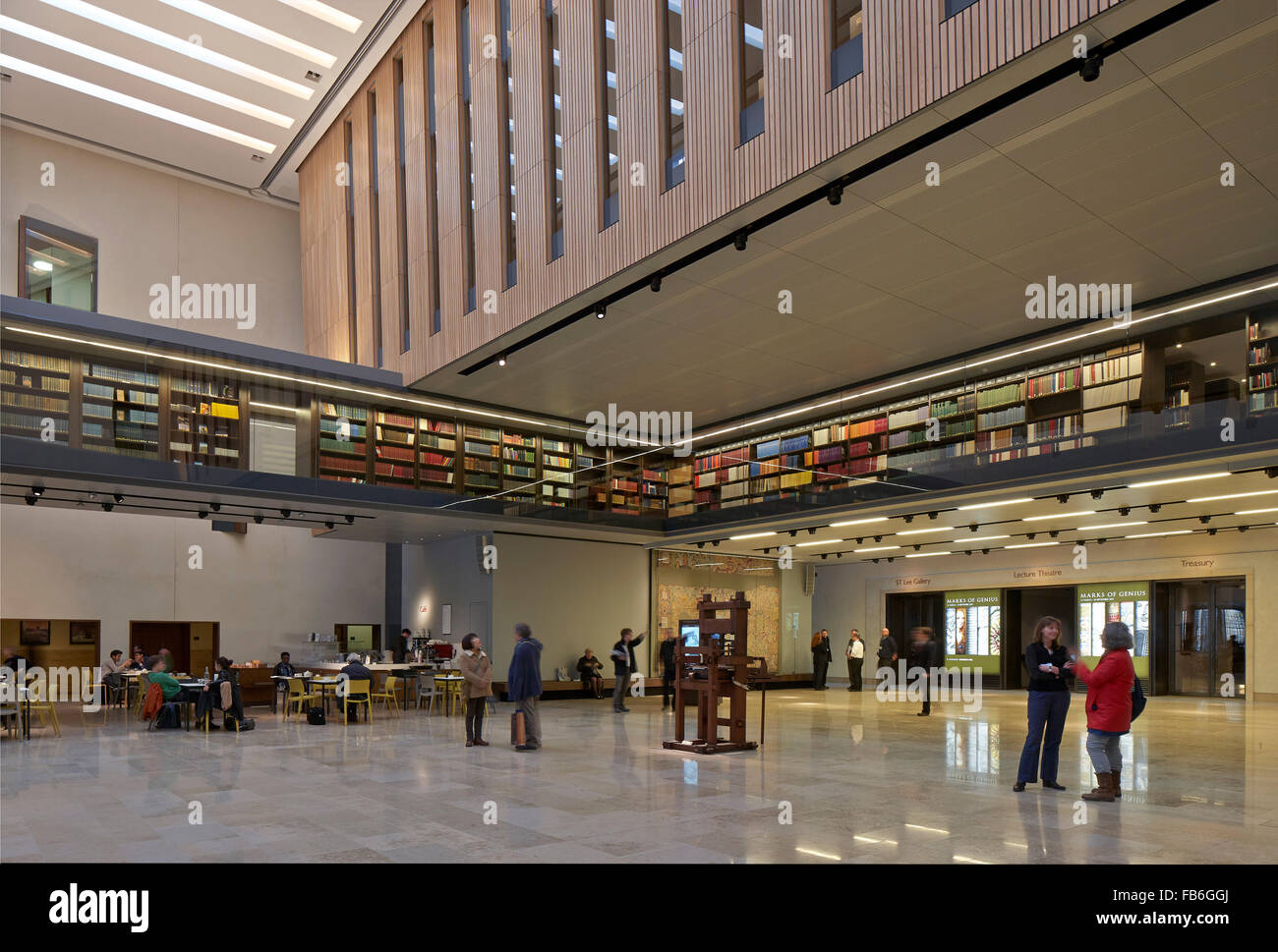 Main atrium. Weston Library, Oxford, United Kingdom. Architect ...