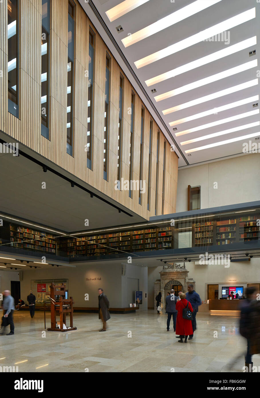 Central atrium. Weston Library, Oxford, United Kingdom. Architect ...