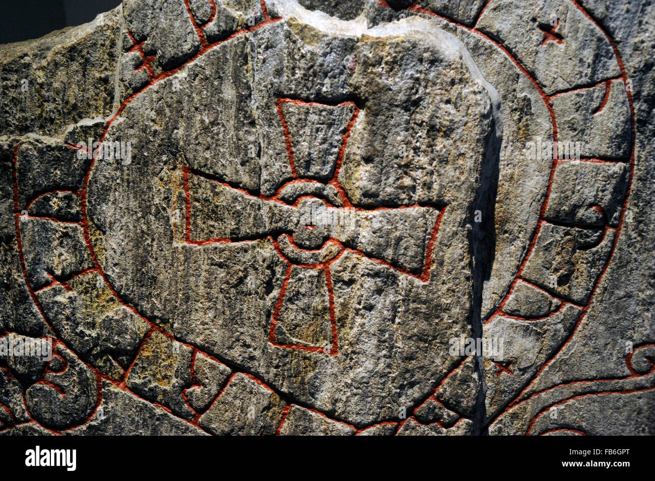 Runestone. 11th century. Found on a wall of the South Gate of the city ...