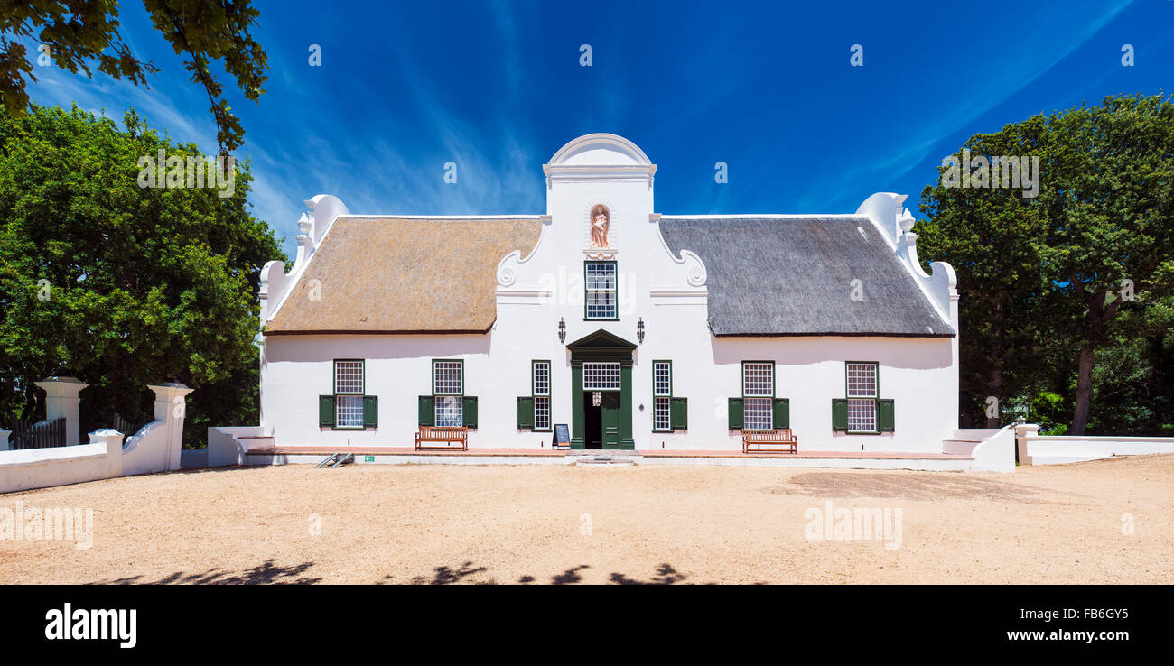 The main manor house of Groot Constantia in Cape Town, South Africa ...