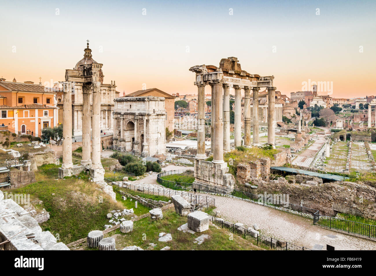 Ancient ruins of the Romanum Forum Stock Photo - Alamy