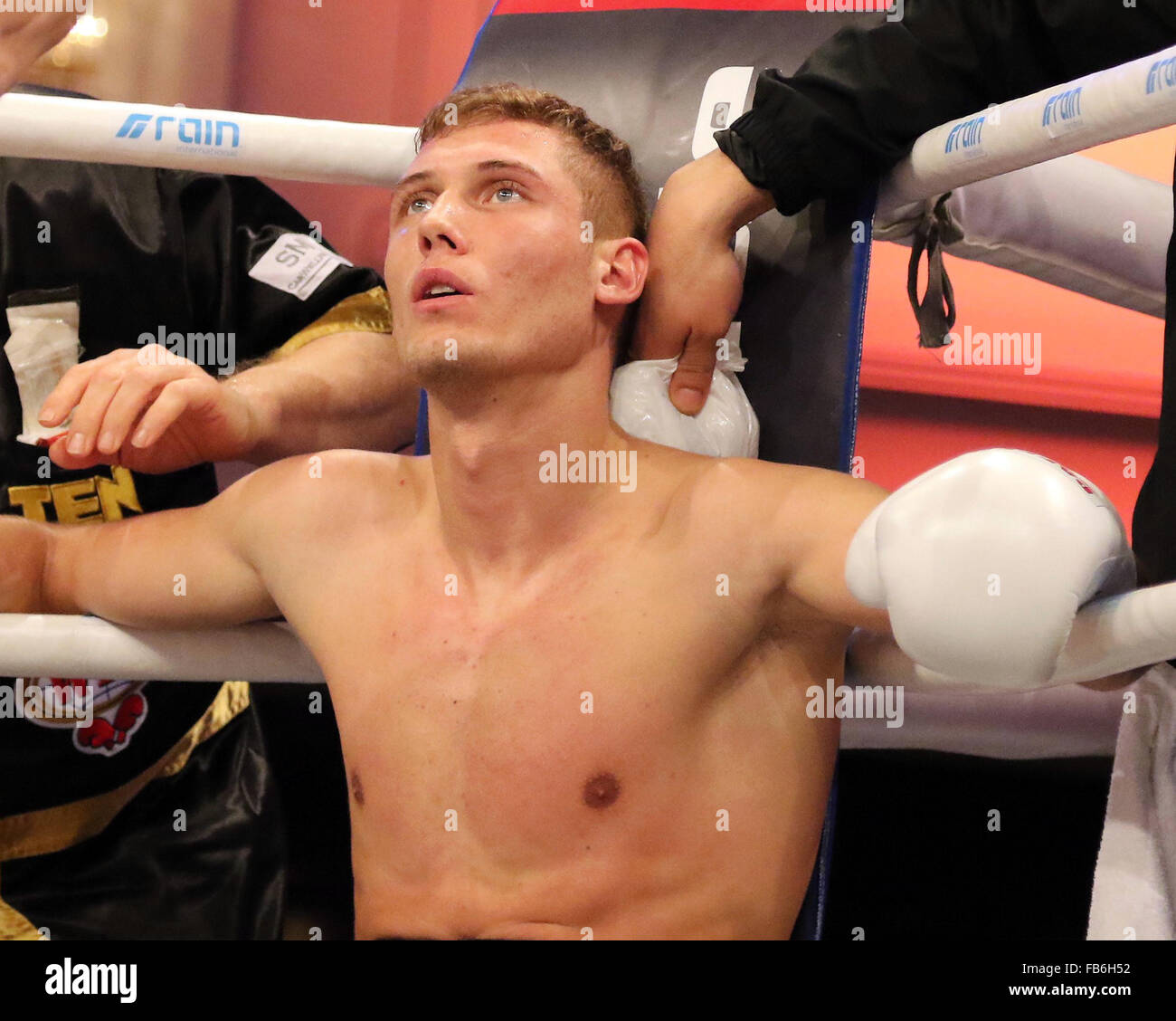 Berlin, Germany. 9th Jan, 2016. Jan MEISER (Germany), .WBO Youth World ...